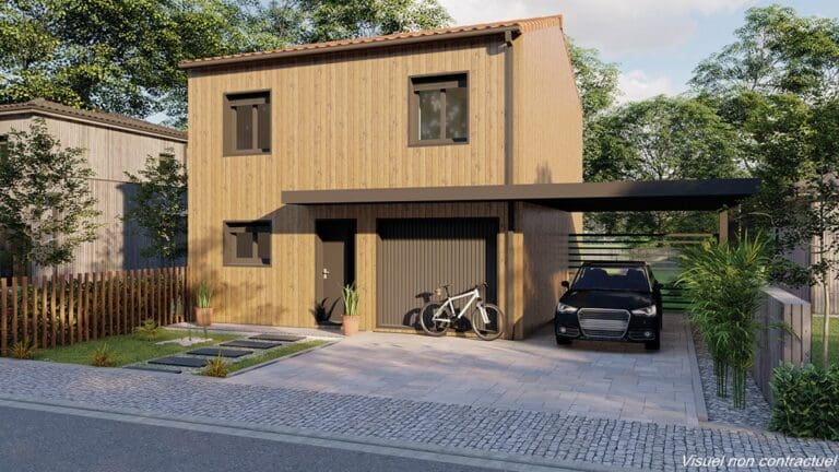 Maison City 3 bois 96m² - Maisons Sic